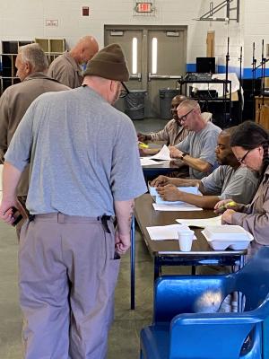 Nash Correctional Institution Population Casts Ballots in Mock Election | NC DAC